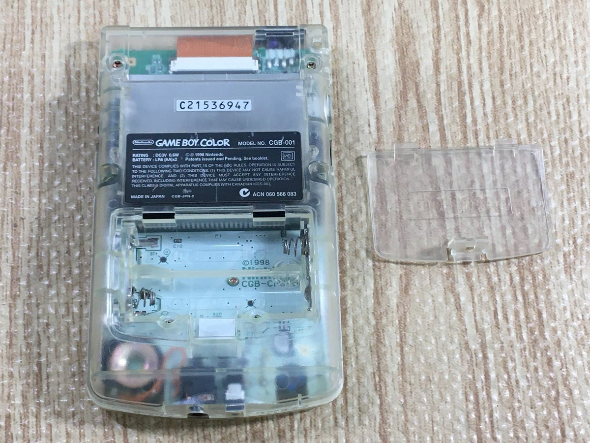 LG1255 GameBoy Color Clear Game Boy Console Japan – J4U.co.jp
