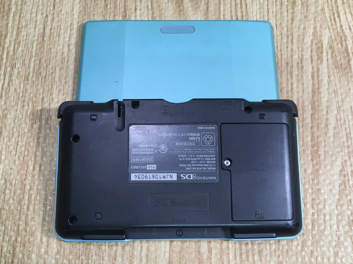 LG1840 Plz Read Item Condi Nintendo DS Turquoise Blue Console Japan ...